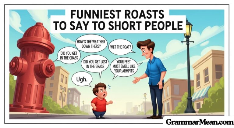 20+ Funniest Roasts to Say to Short People