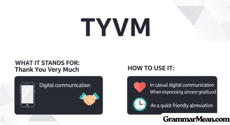TYVM Meaning – What It Stands for and How to Use It