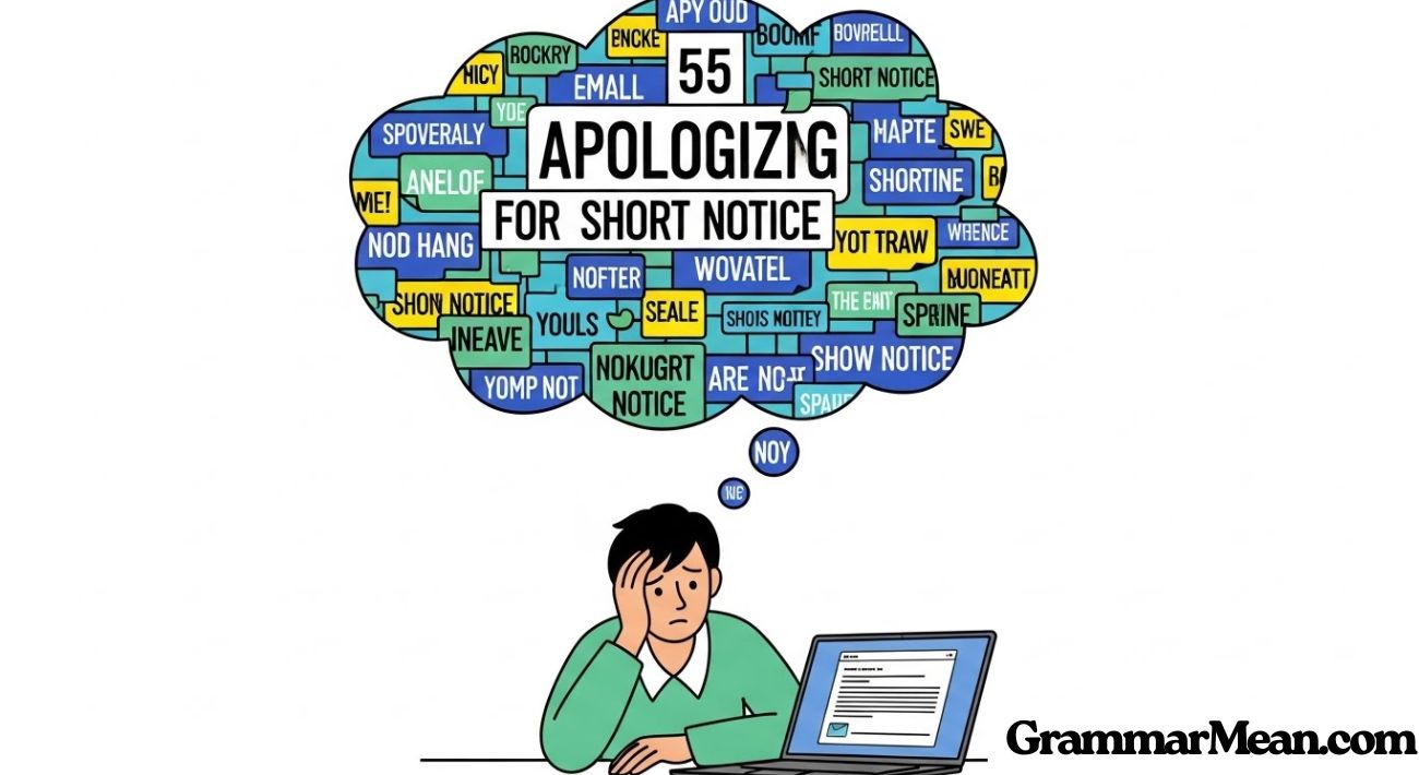 55 Other Ways to Say “Sorry for the Short Notice in an Email”
