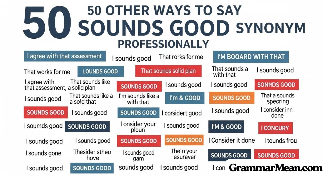 50 Other Ways to Say Sounds Good Synonym Professionally